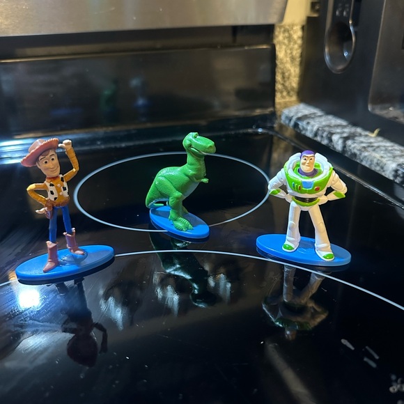 Disney | Toys | Disney Toy Story Figures Woody Rex Buzz In Blue | Poshmark